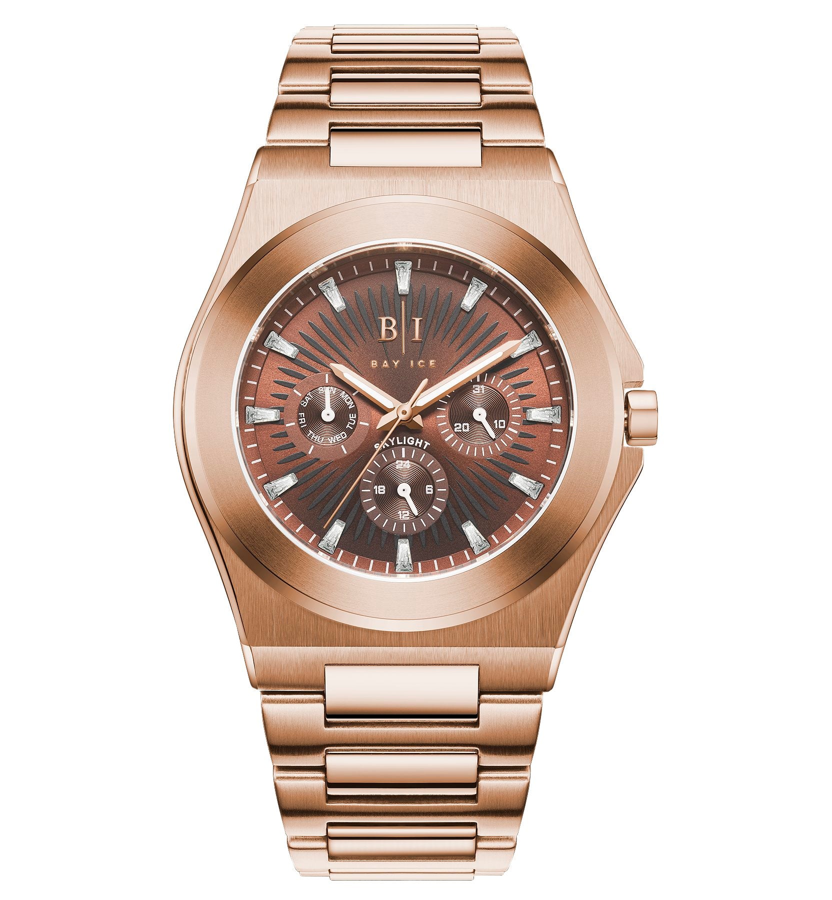 Bay Ice Skylight Watch - Rose Gold and Chocolate Dial – BAY ICE