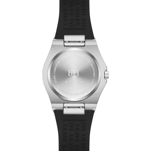 Bay Ice Skylight VVS Bezel Bussdown Watch - Silver