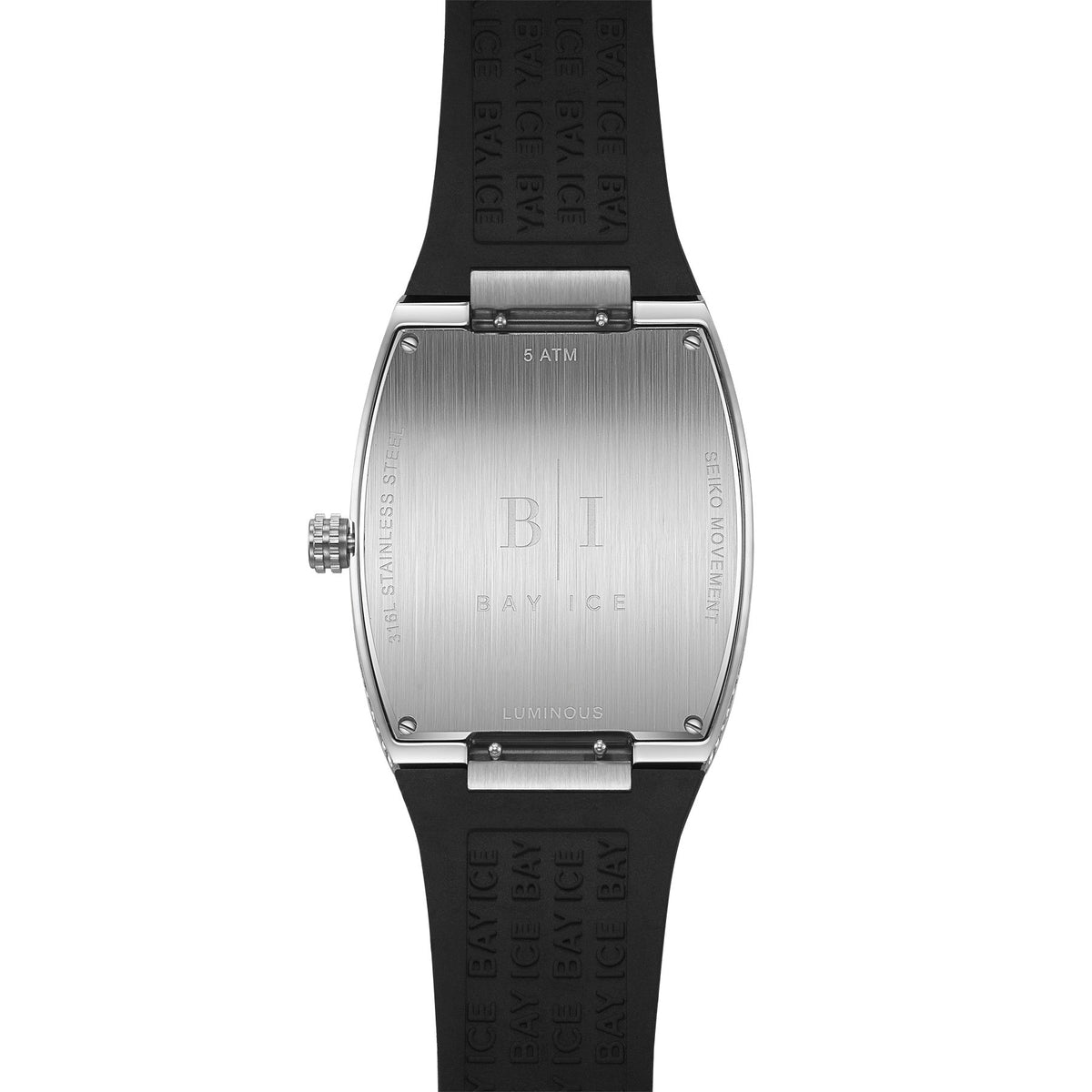 Modern Bay Ice Silver and Turquoise Blue Dial Space Craft Watch