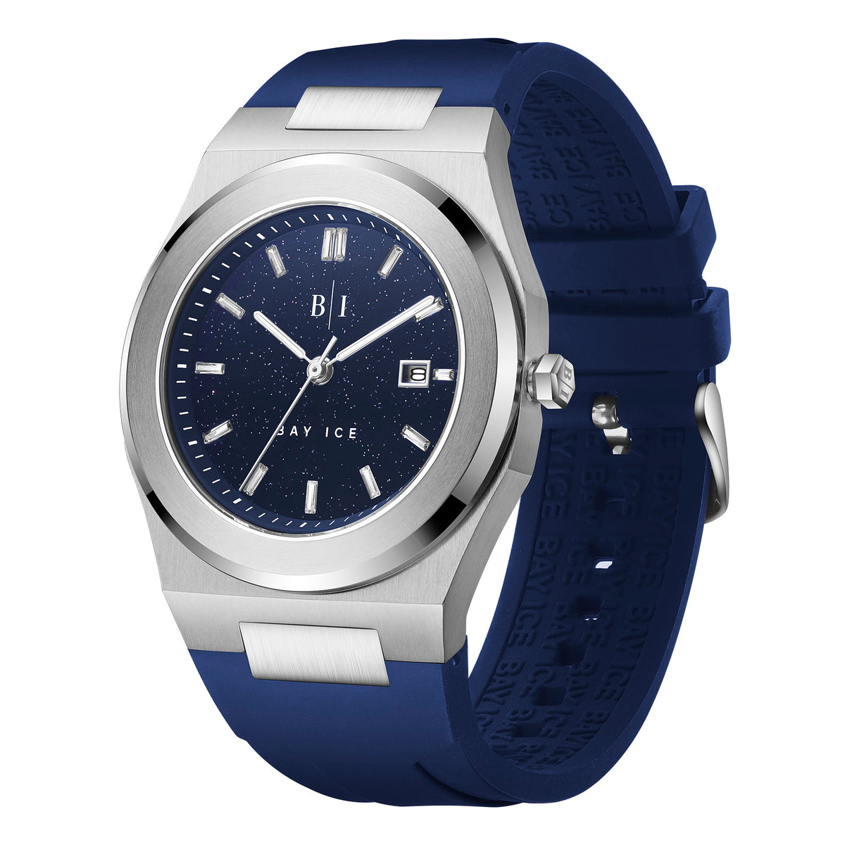 Buy Bay Ice Silver and Blue Dial Star Dust Plain Jane Watch